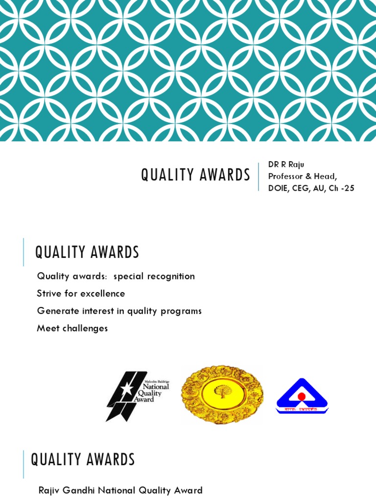Overview of Quality Awards in India | PDF | Strategic Management ...