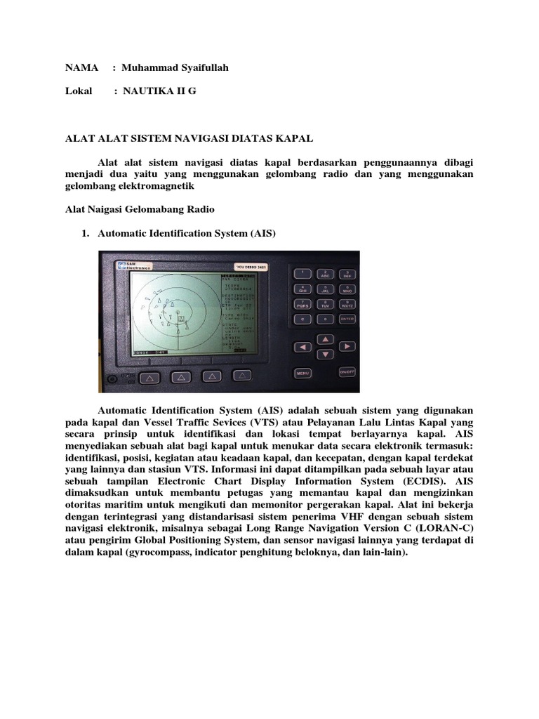 Automatic Identification System | PDF