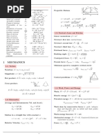 Physics Equations | PDF | Electronvolt | Kilogram
