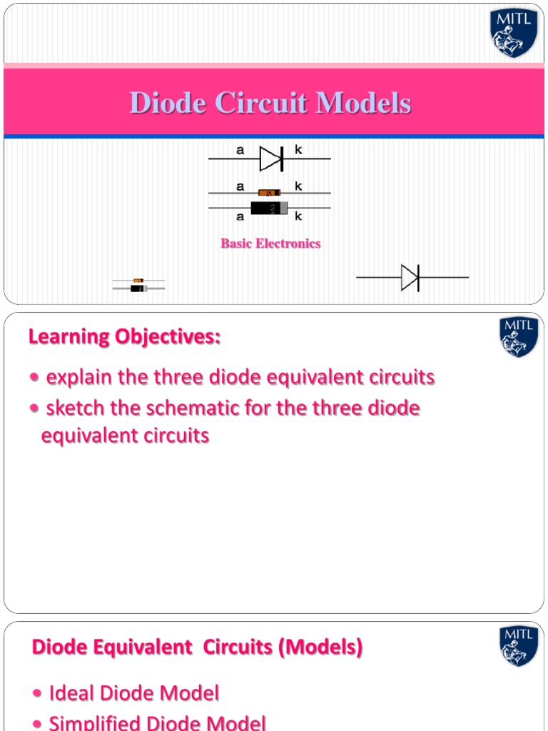 Diode Circuit Models PDF | PDF | Diode | P–N Junction
