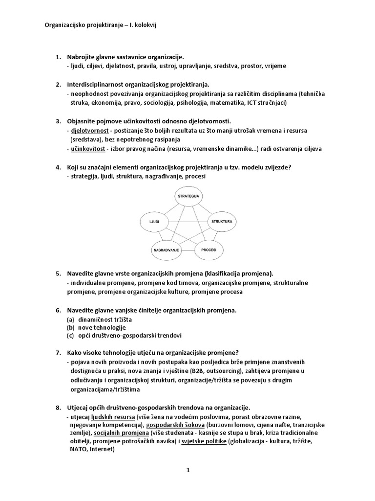 Organizacijsko Projektiranje | PDF