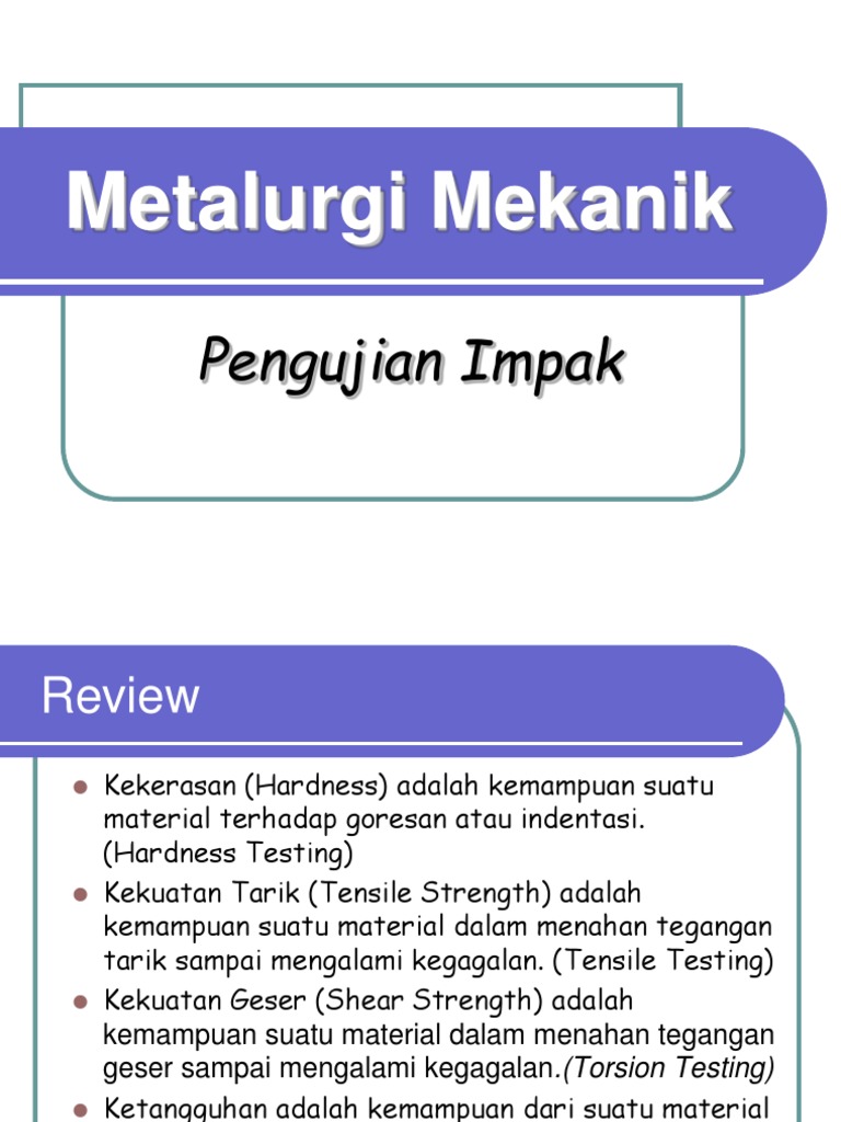 Uji Impak | PDF
