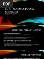 Ritmo en la poesía castellana | PDF | Metro (poesía) | Poesía
