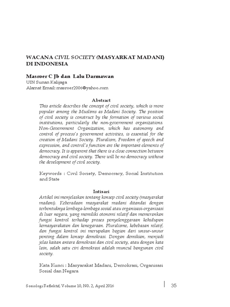 Masyarakat Madani | PDF