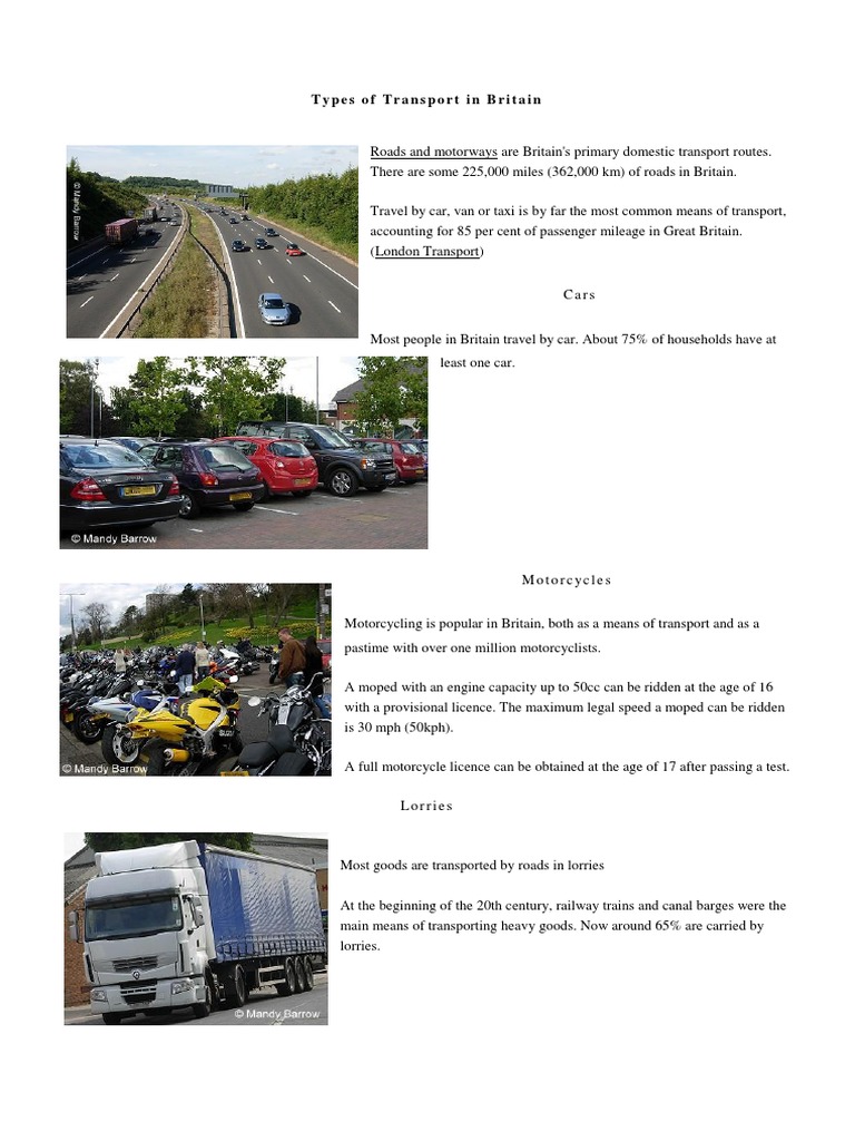 Types of Transport in Britain | Download Free PDF | Bus | London