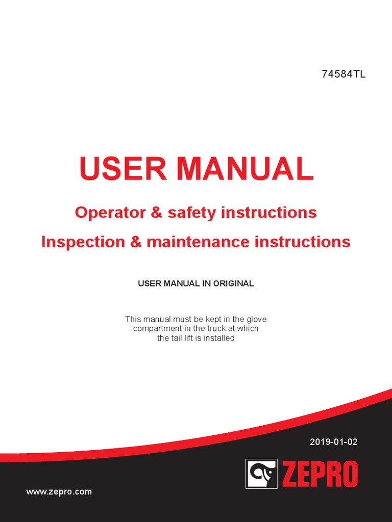 74584TL User Manual 190102 | PDF | Elevator | Switch