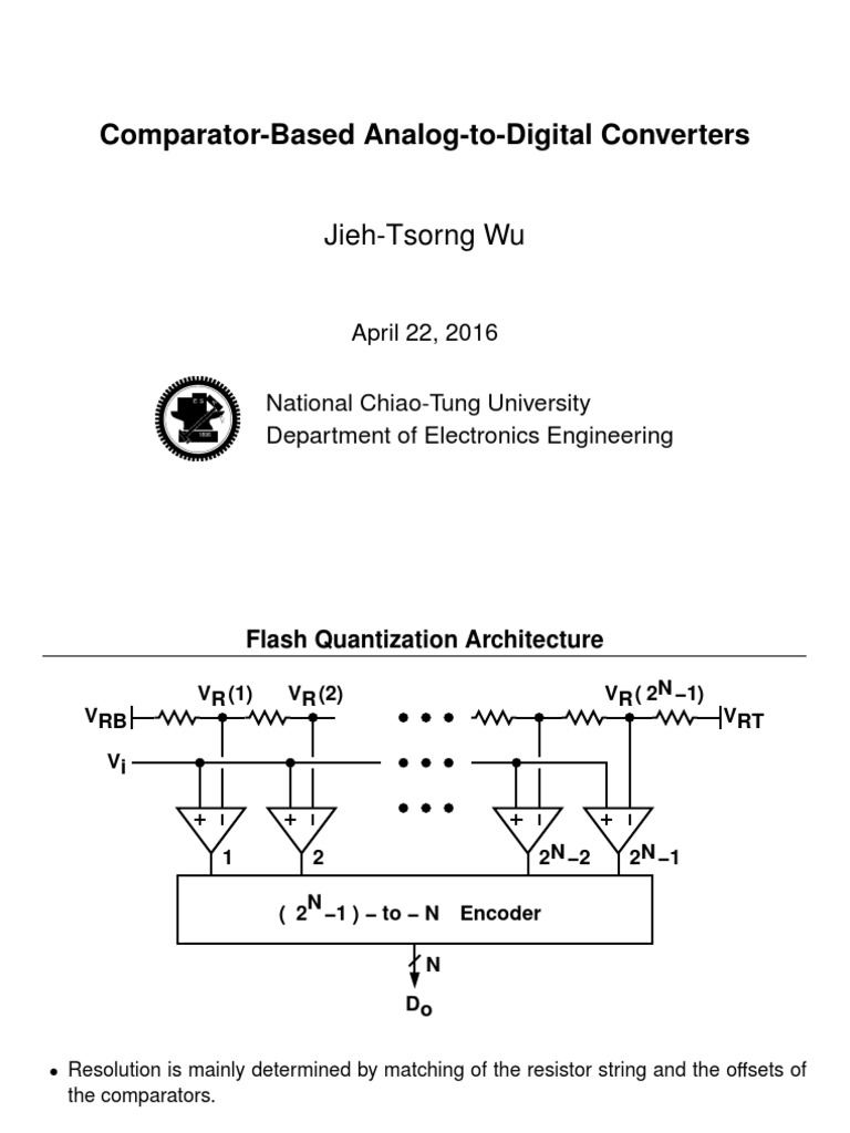 11 - Comparator Based Analog To Digital Converters | PDF | Analog To ...