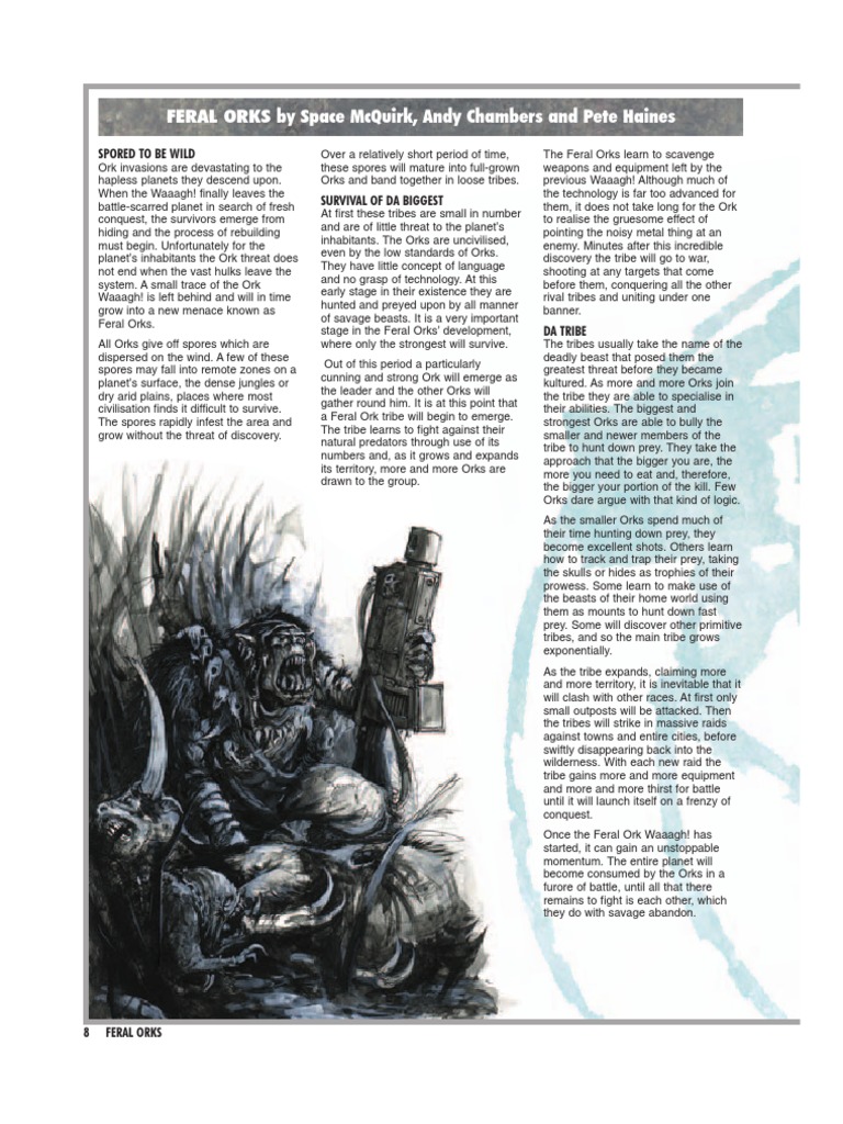 Feral Ork List PDF | PDF | Predation | Hunting