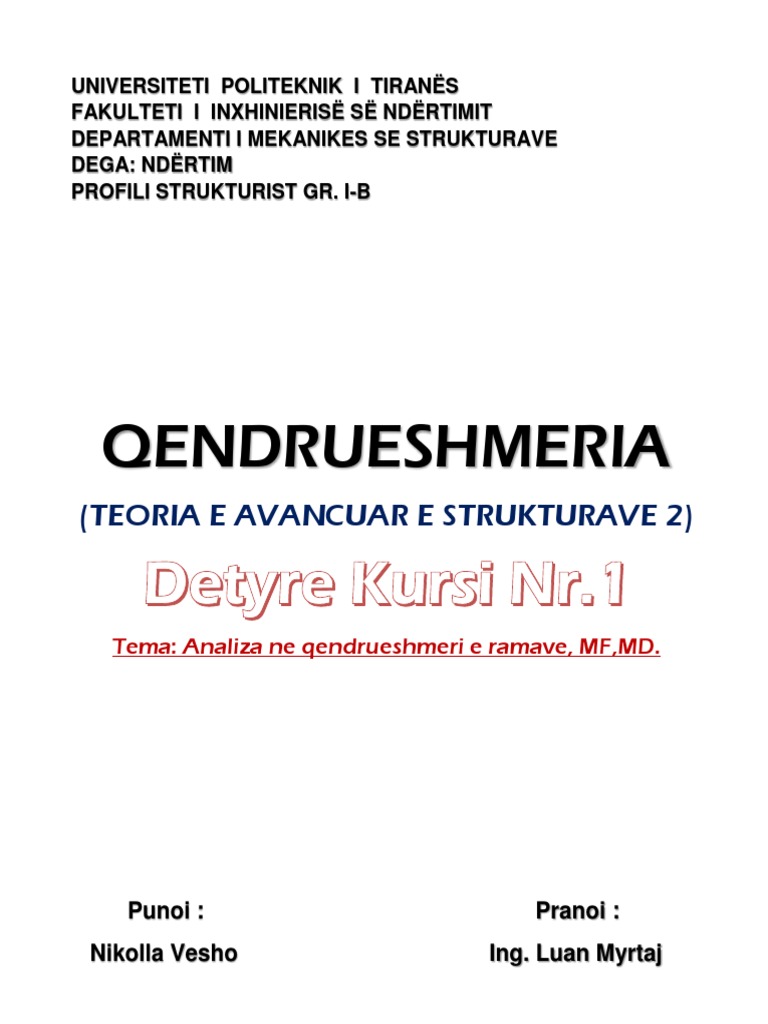 Detyra-1 Perfundimtare | PDF