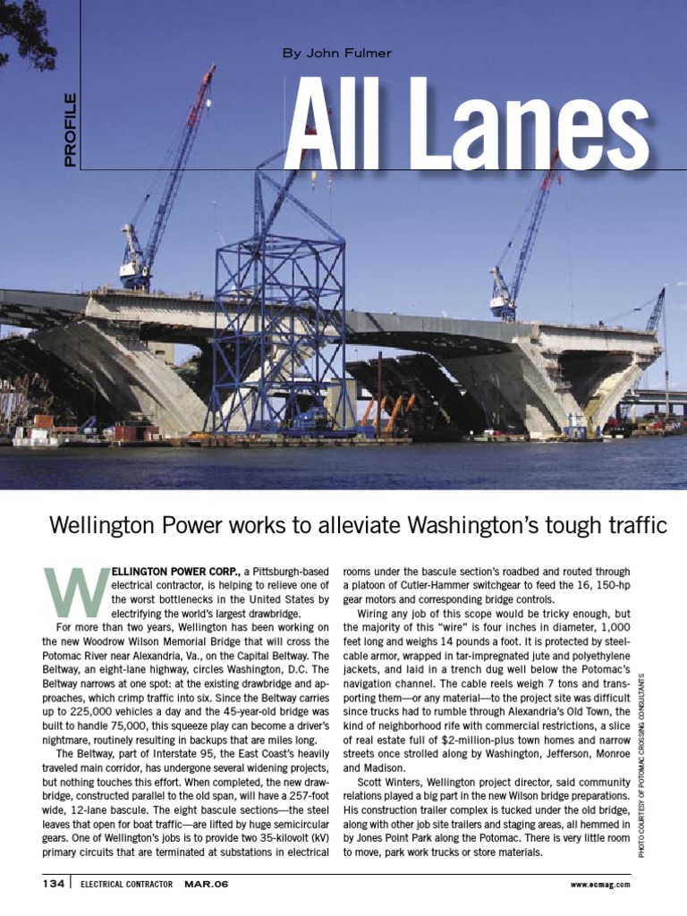 All Lanes Clear: Wellington Power Works To Alleviate Washington's Tough ...