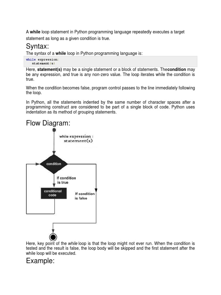 While Loop | PDF | Control Flow | Computer Engineering While Loop | PDF | Control Flow | Computer Engineering