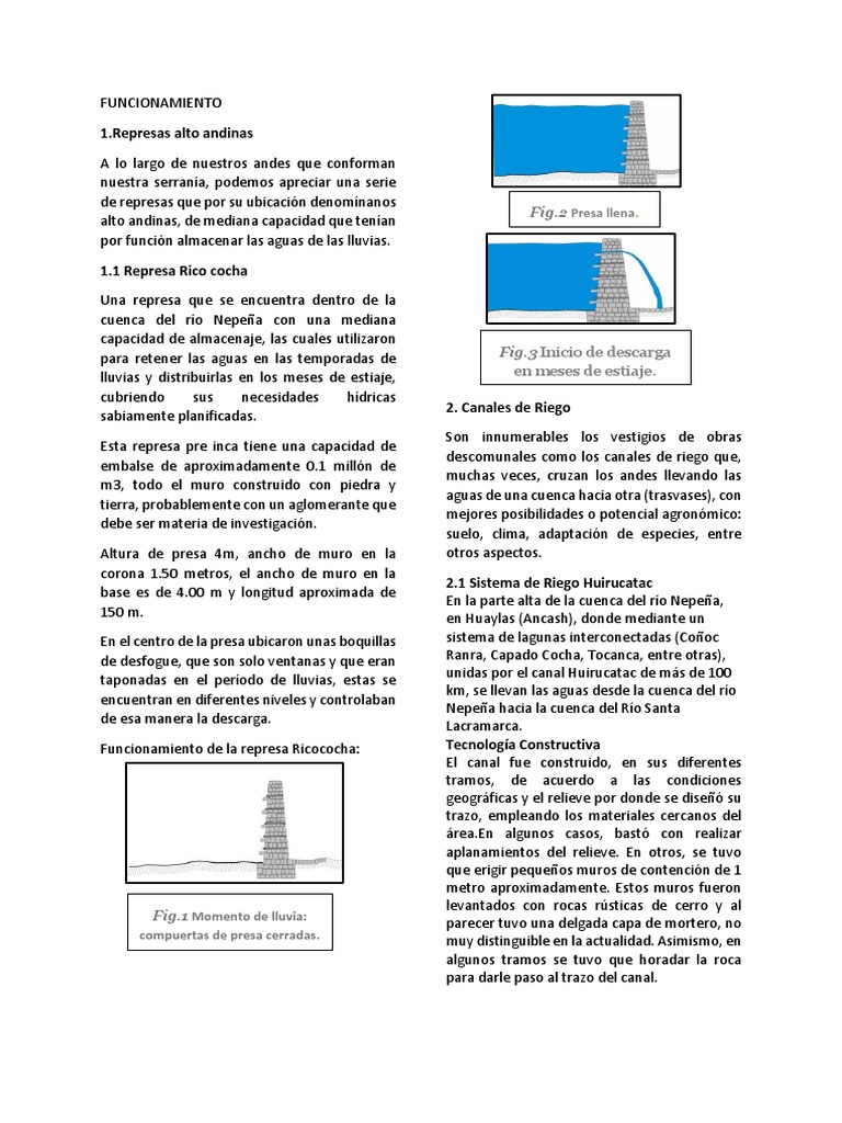 Ingeniería Hidráulica Preincaica | PDF | Imperio Inca | Represa