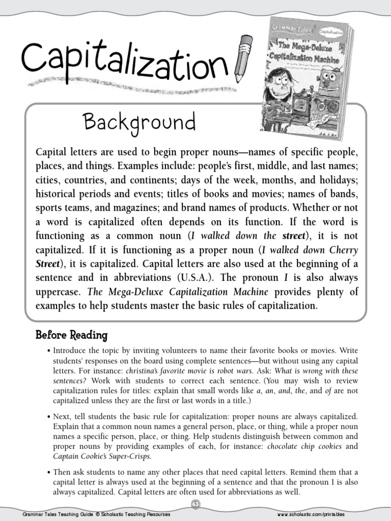 06.capitalization Decrypted PDF | PDF | Noun | Letter Case