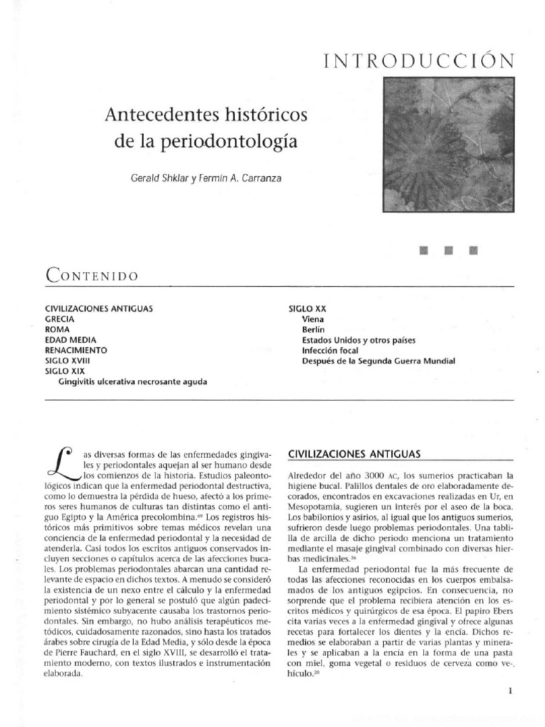 Periodontología Clínica Carranza 9 Ed | PDF