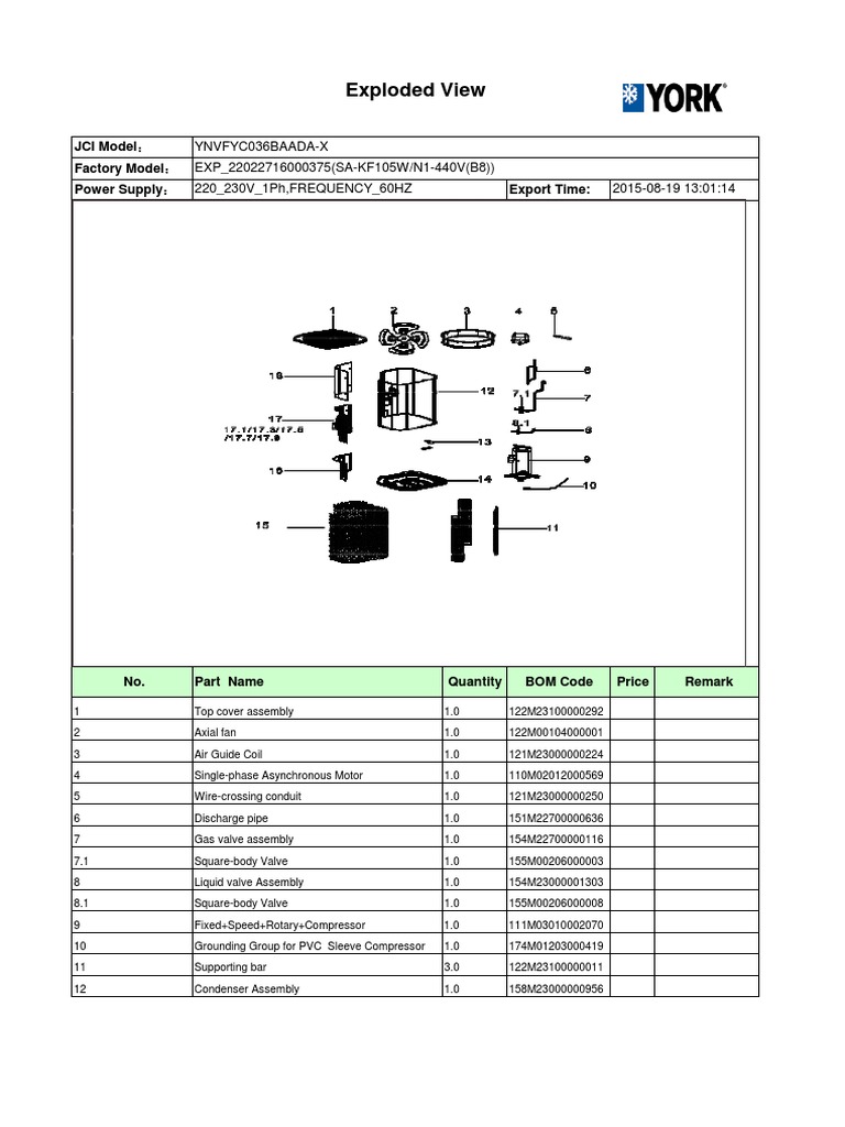 York Air Conditioner R-410A | PDF