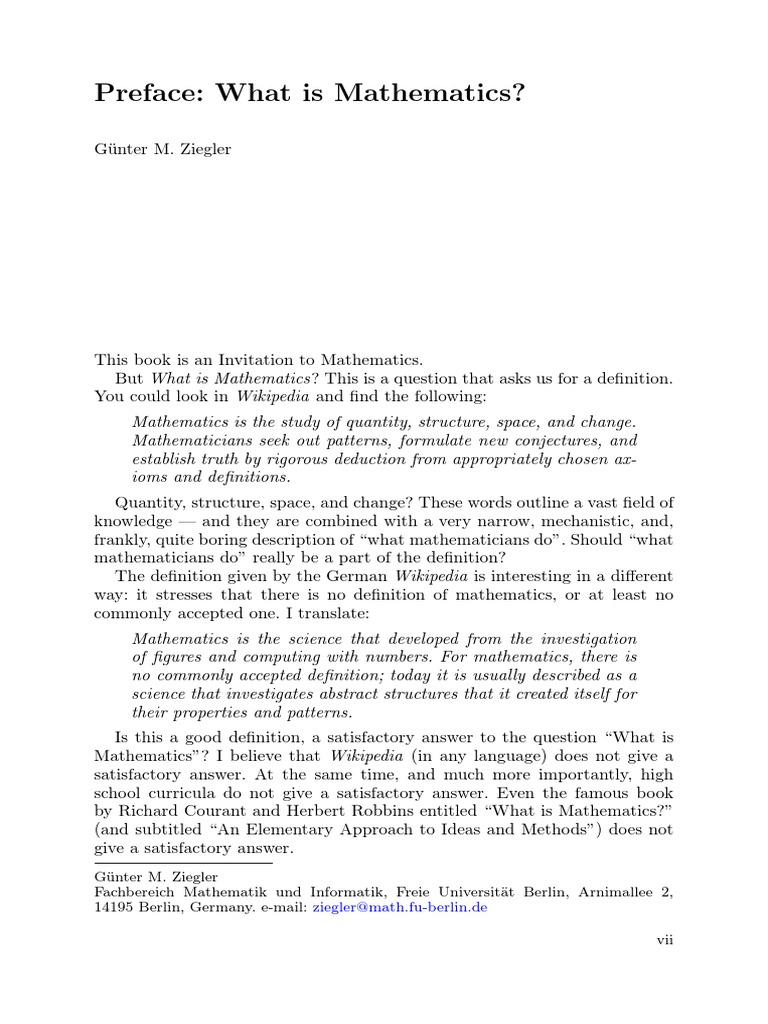 Mathematics Essay | PDF | Teaching Mathematics | Logic