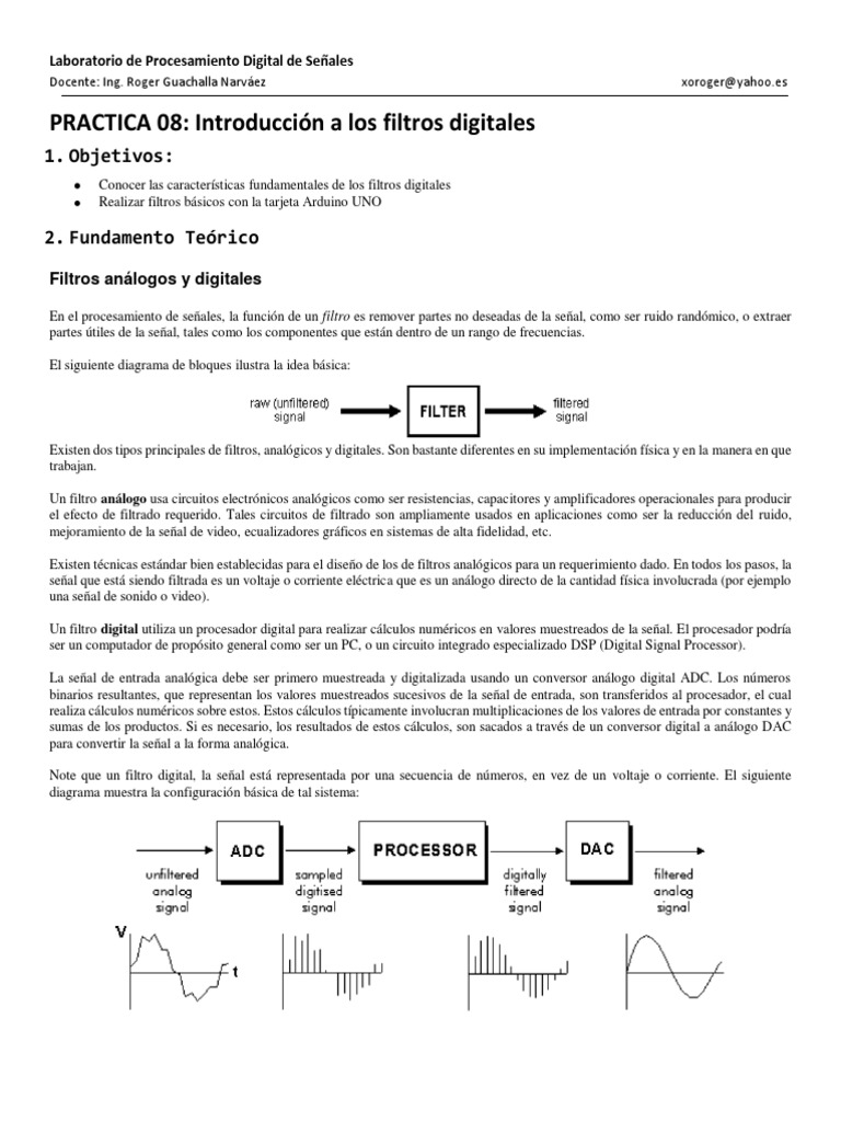 Introduccion A Los Filtros Digitales | PDF | Filtro electronico ...