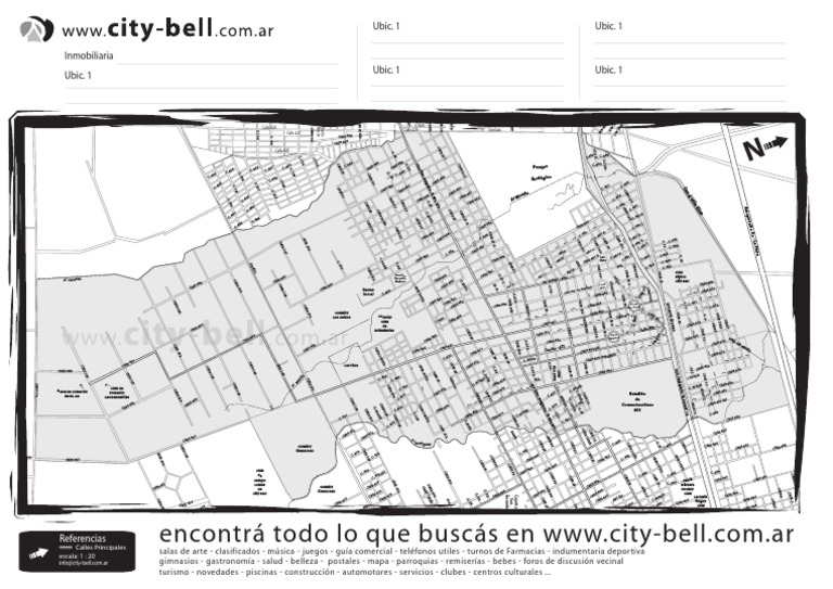 Mapa de City Bell | PDF | Ajedrez | Deportes