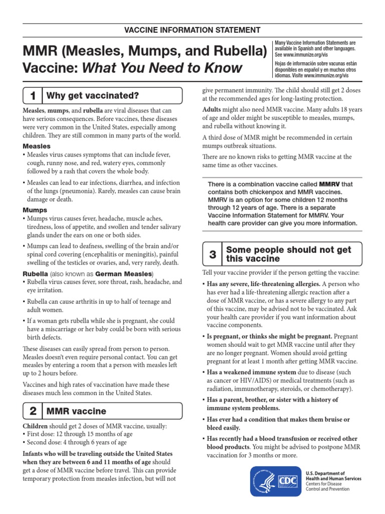MMR | PDF | Measles | Vaccines