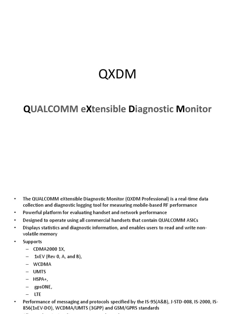 QXDM | PDF | Computers