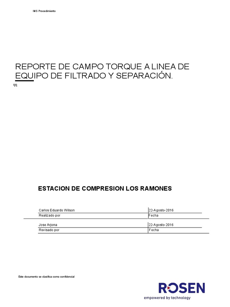 Reporte de Torque | PDF | Control remoto | Ingeniería mecánica