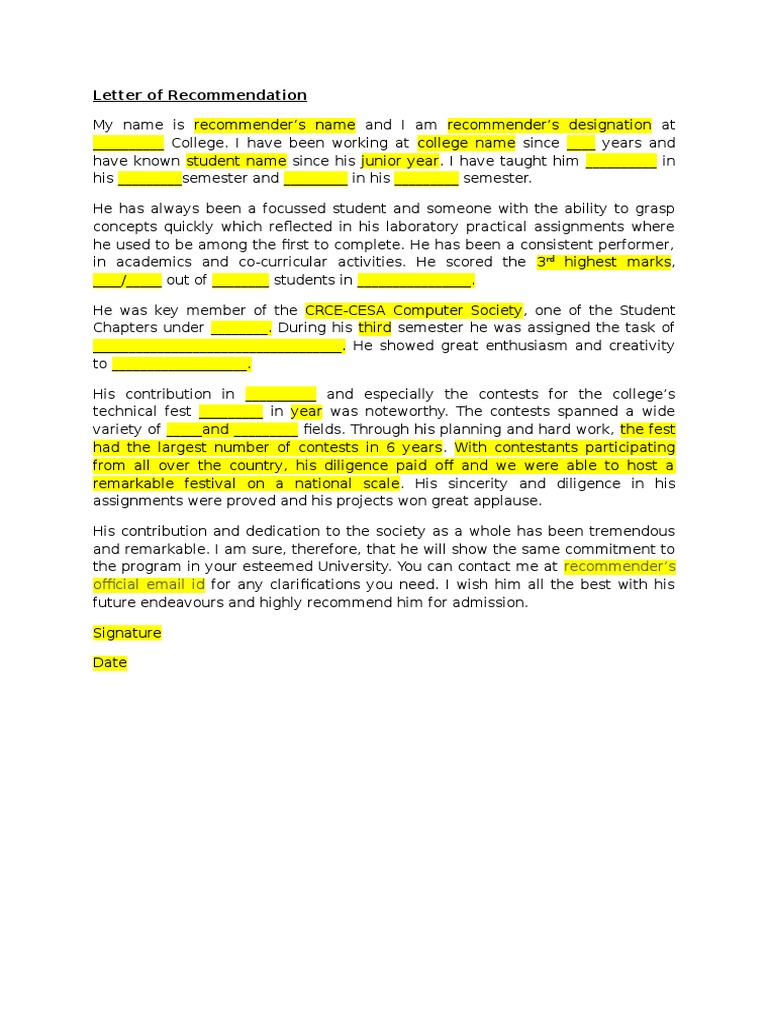 Email Recommendation for Student Admission | PDF | Career & Growth | Art