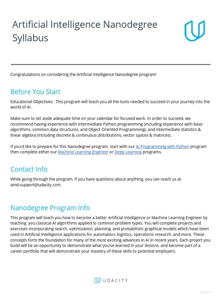 Nanodegree Ai Syllabus Pdf Bayesian Network Artificial Intelligence 