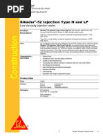 Sika® Injection-201 IN: Product Data Sheet | PDF | Viscosity | Pump