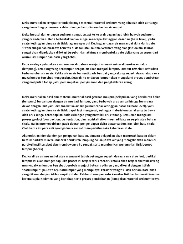 Pembentukan Delta | PDF
