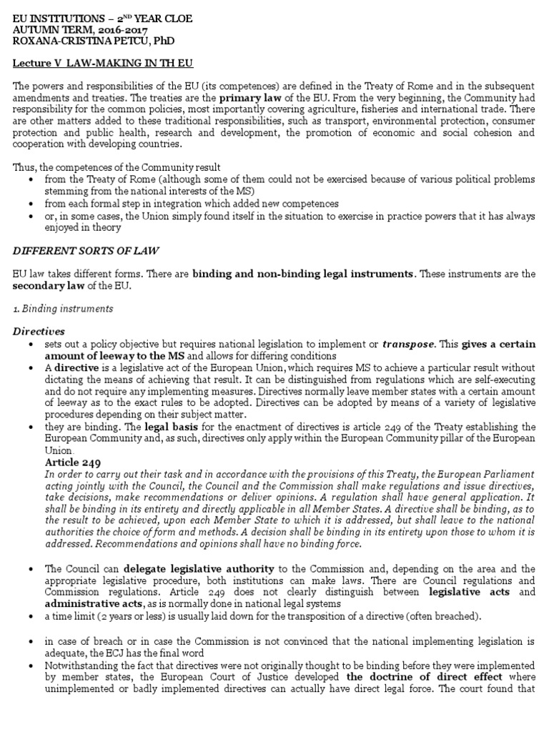 EU Lawmaking Process Explained | PDF | European Parliament | World Politics