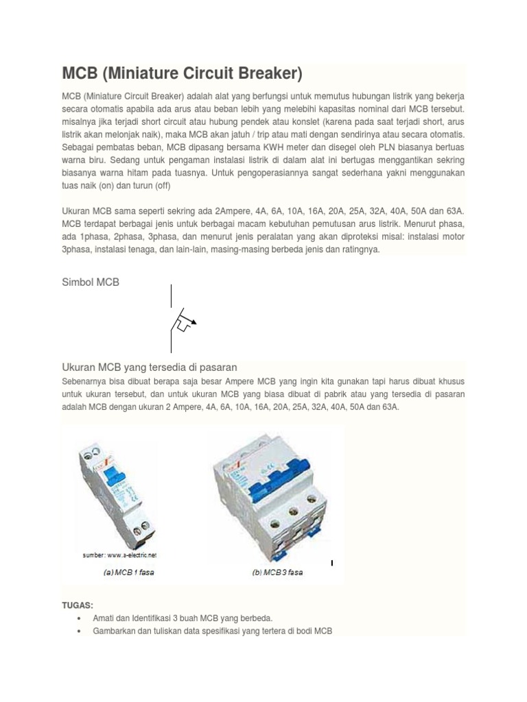 Pengertian MCB | PDF