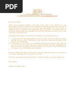 Hotel Apology Letter - Pest Control Issue | PDF | Communication