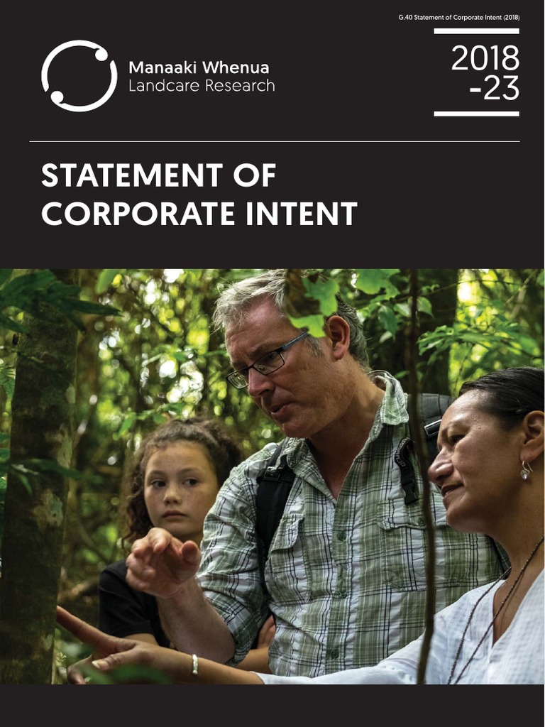 Statement of Corporate Intent | PDF | Sustainability | Biodiversity