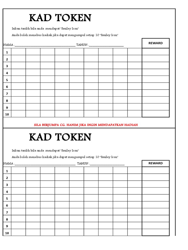Kad Token | PDF