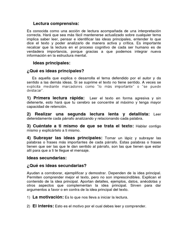 Lectura Comprensiva | PDF | Comunicación | Comunicación humana