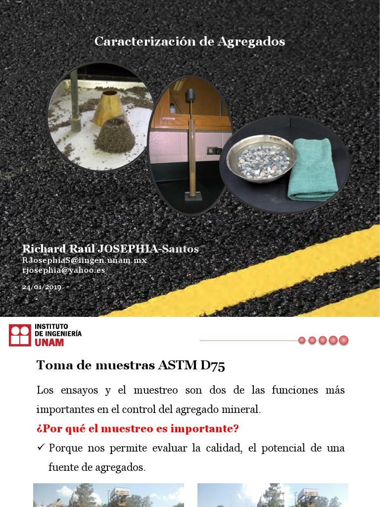 Caracterización de Agregados | PDF | Cemento | Materiales naturales