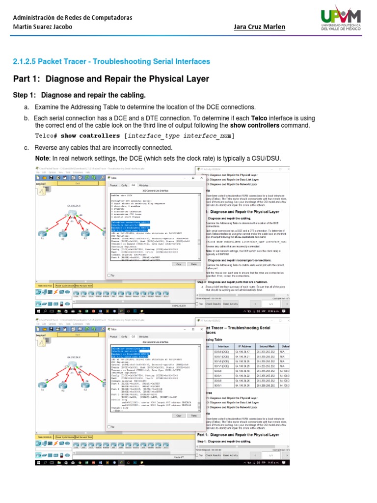 2.1.2.5 Packet Tracer - Troubleshooting Serial Interfaces | PDF | Internet Standards | Computer ...
