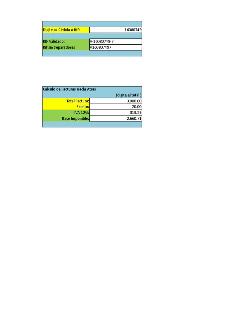 Conversión de RIF | PDF