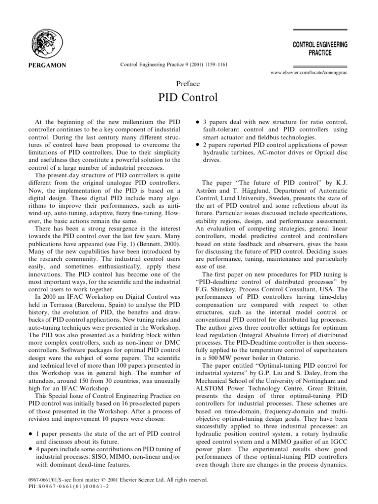 Control Pid | PDF | Control Engineering | Control Theory