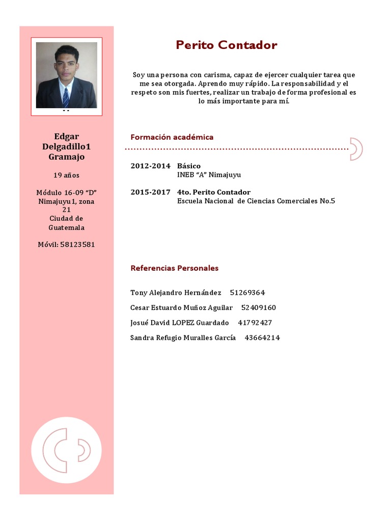 Curriculum-Vitae EDGAR | PDF