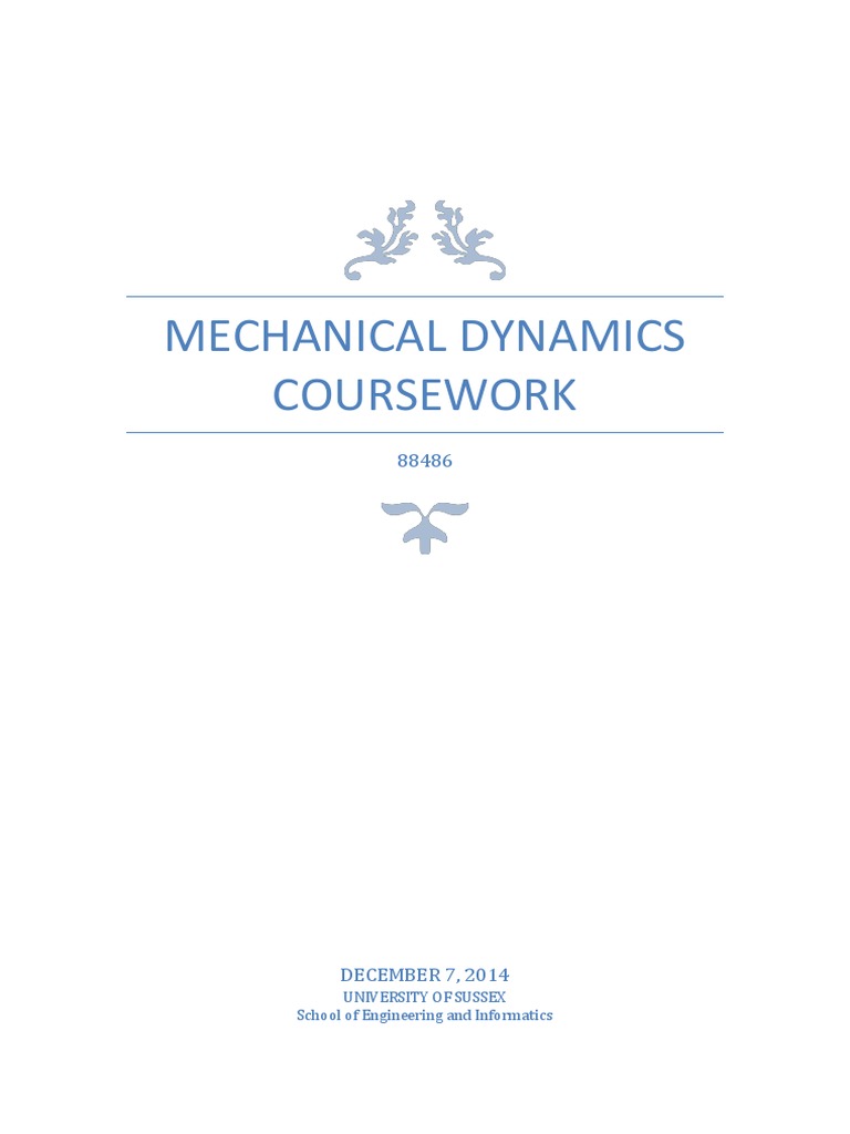 Mechanical Dynamics | Download Free PDF | Lift (Force) | Physics