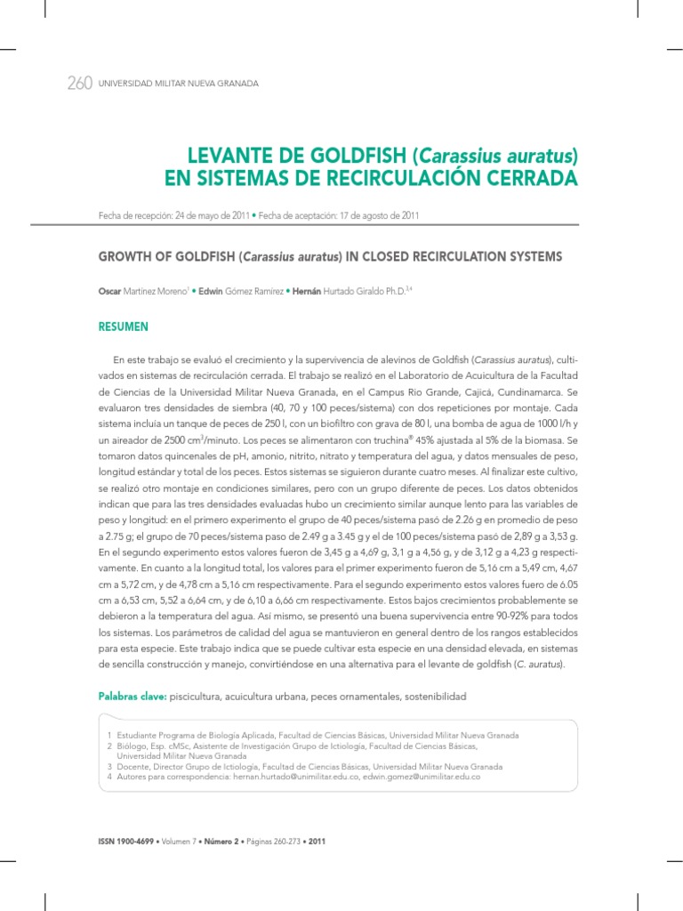 13 Goldfish PDF | PDF | Aluminio | Densidad