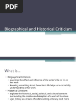Biographical Criticism (English) | PDF | Biography | Writers