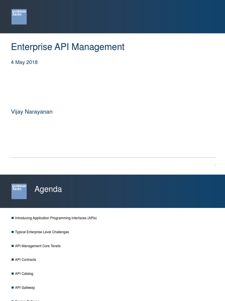Vijay Narayanan - Enterprise API Management | PDF | Application Programming Interface ...