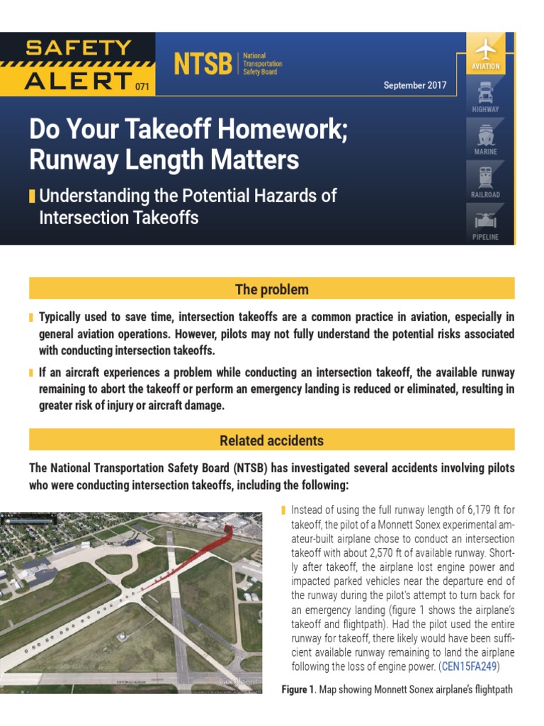 Risks of Intersection Takeoffs in Aviation | PDF | National ...