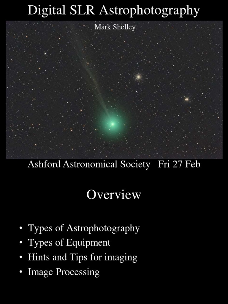 Digital SLR Astrophotography Guide | PDF | Camera Lens | Camera