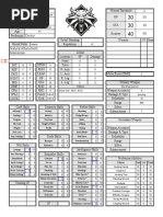 WFRP Arcane Magic User Character Sheet | PDF