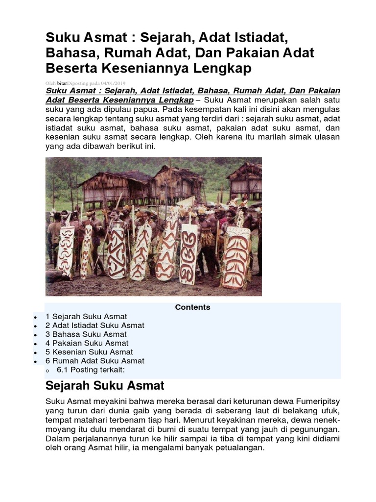 Suku Asmat | PDF