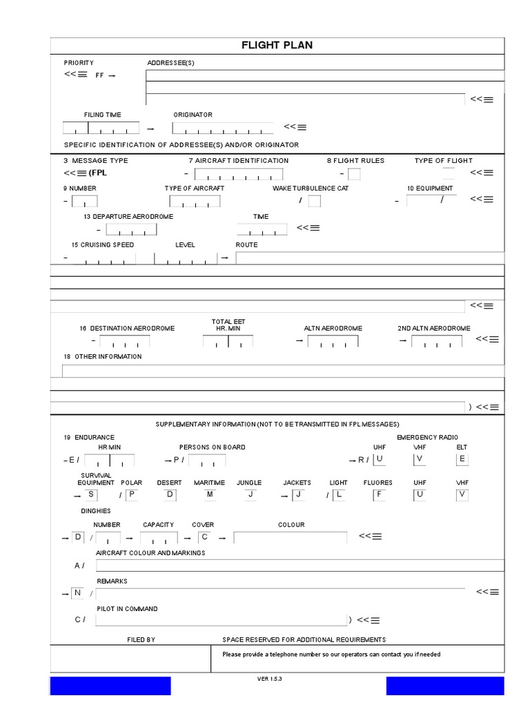 Flight Plan PDF | PDF | Instrument Flight Rules | Visual Flight Rules