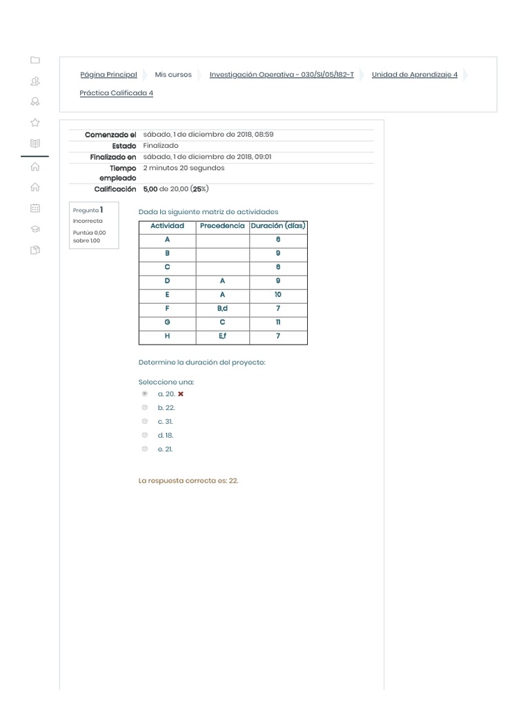 Práctica Calificada 4 | PDF